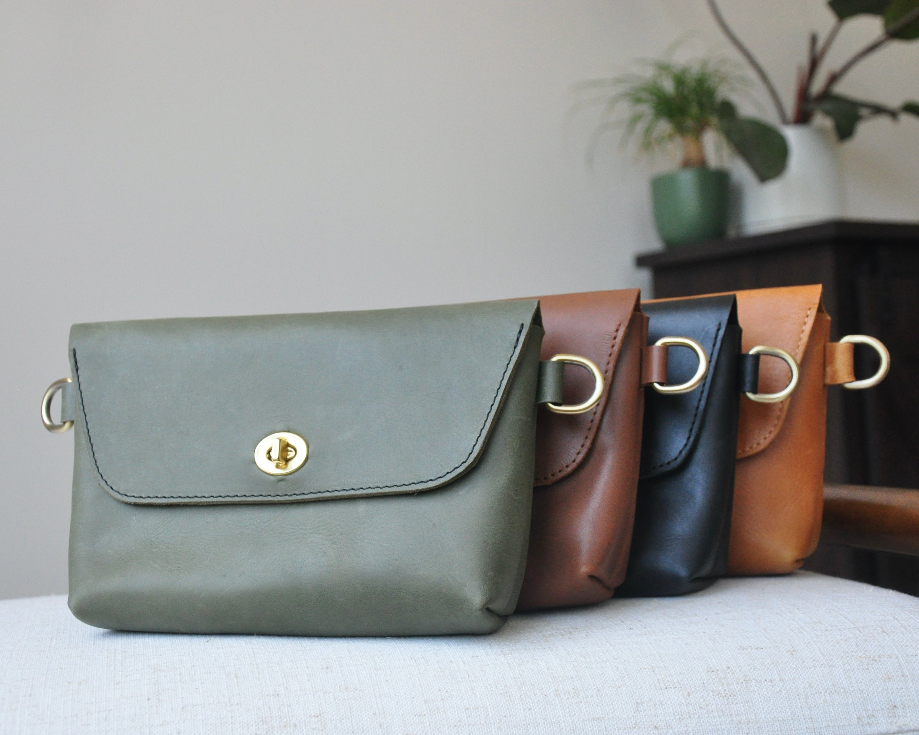 Handmade Leather Belt Bag