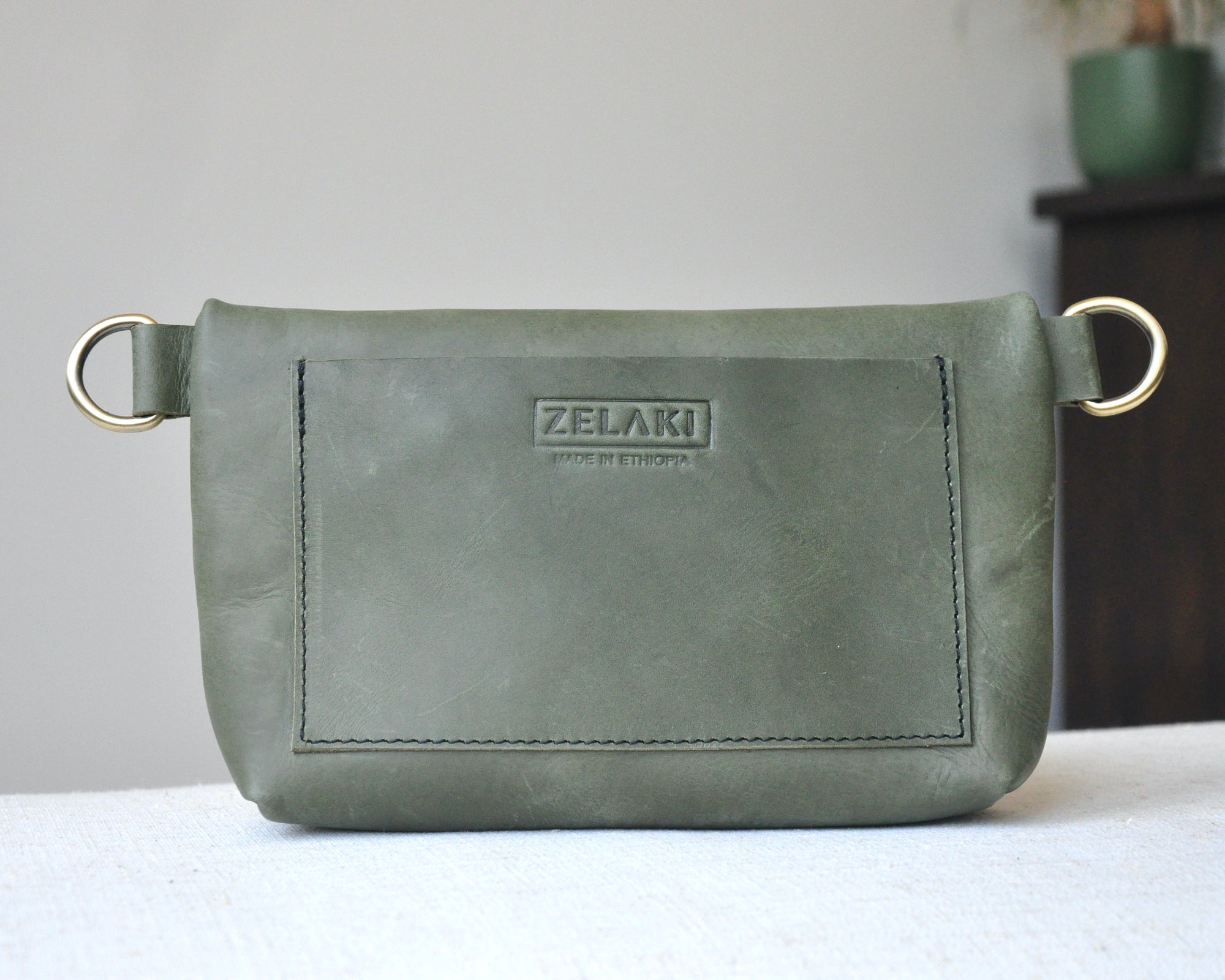 Handmade Leather Belt Bag