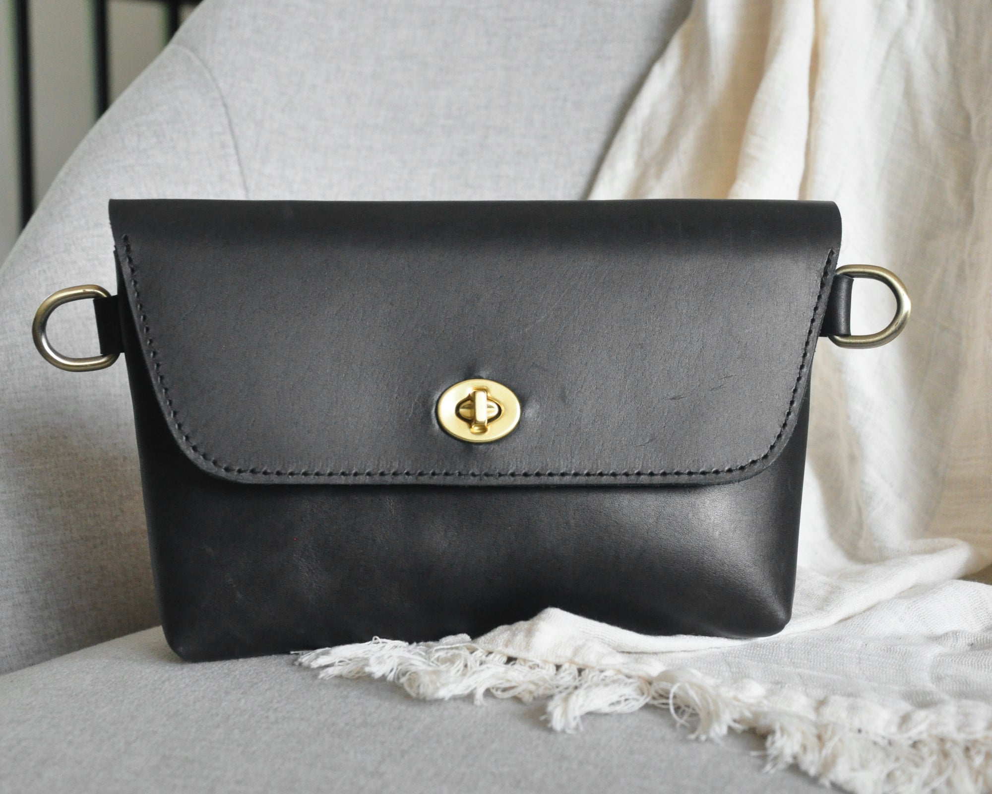 Handmade Leather Belt Bag